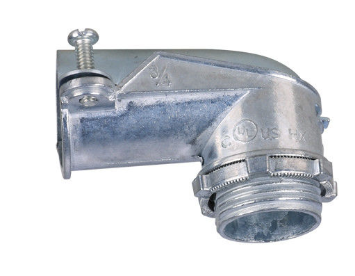 90 Degree Flexible Conduit Fittings Angle Type Zinc Die Cast Squeeze ...