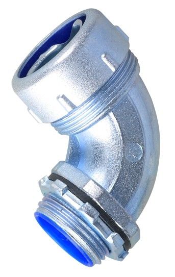 Type 90 Degree Angle Flexible Conduit Liquid Tight Connector , Flexible ...